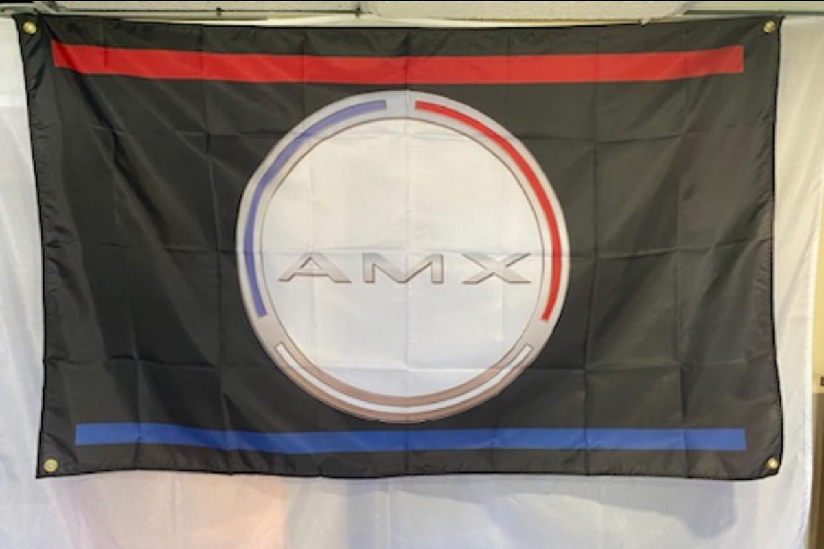 Wall Flag, AMC AMX Logo, Black, 3'x5' (FREE lower 48 ground shipping i ...