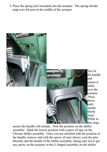 Automatic Shift Handle w/AMX Script, 3D Printed Plastic Improved Desig ...