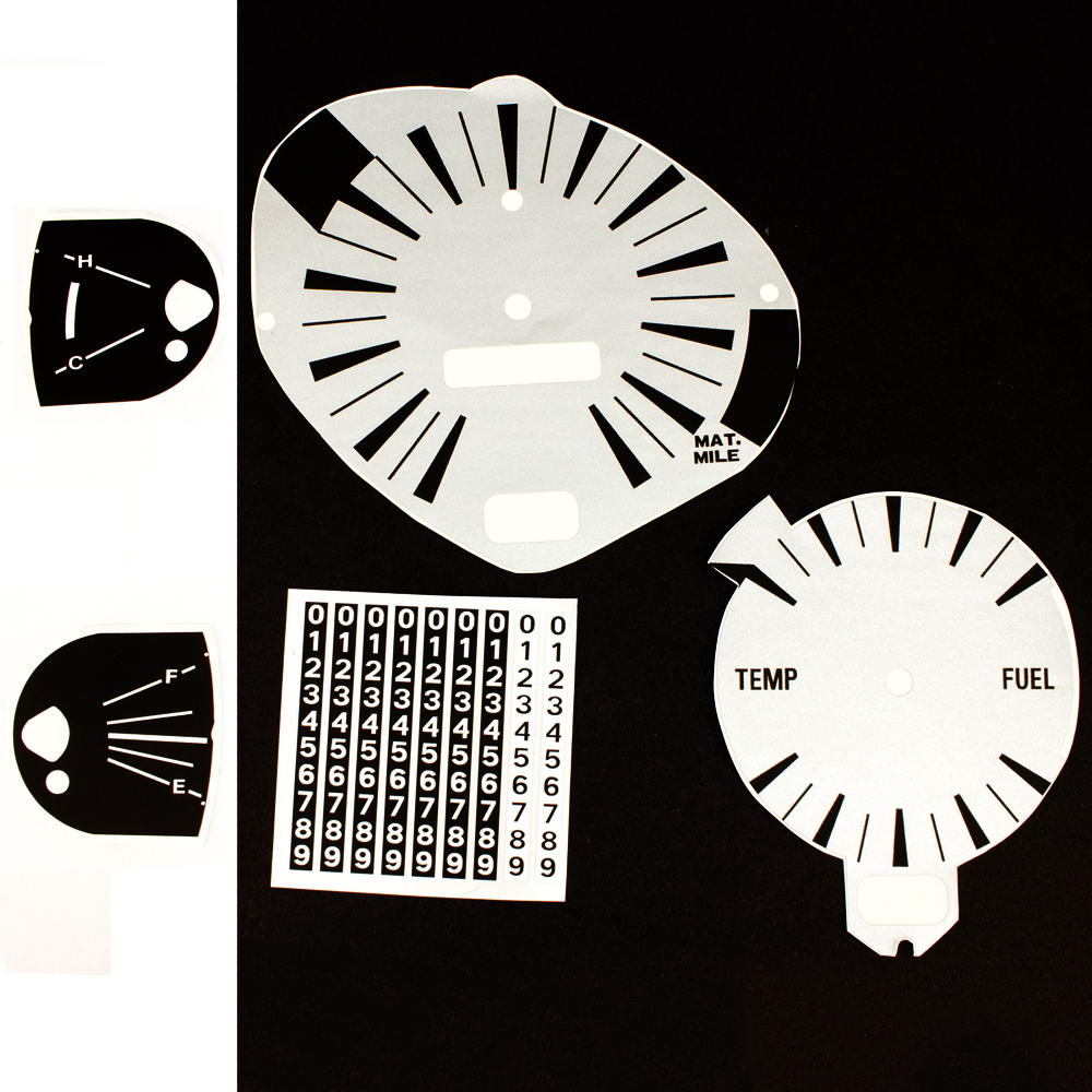 Dash Decal Kit, 1971-73 AMC Matador - FREE lower 48 ground shipping in ...