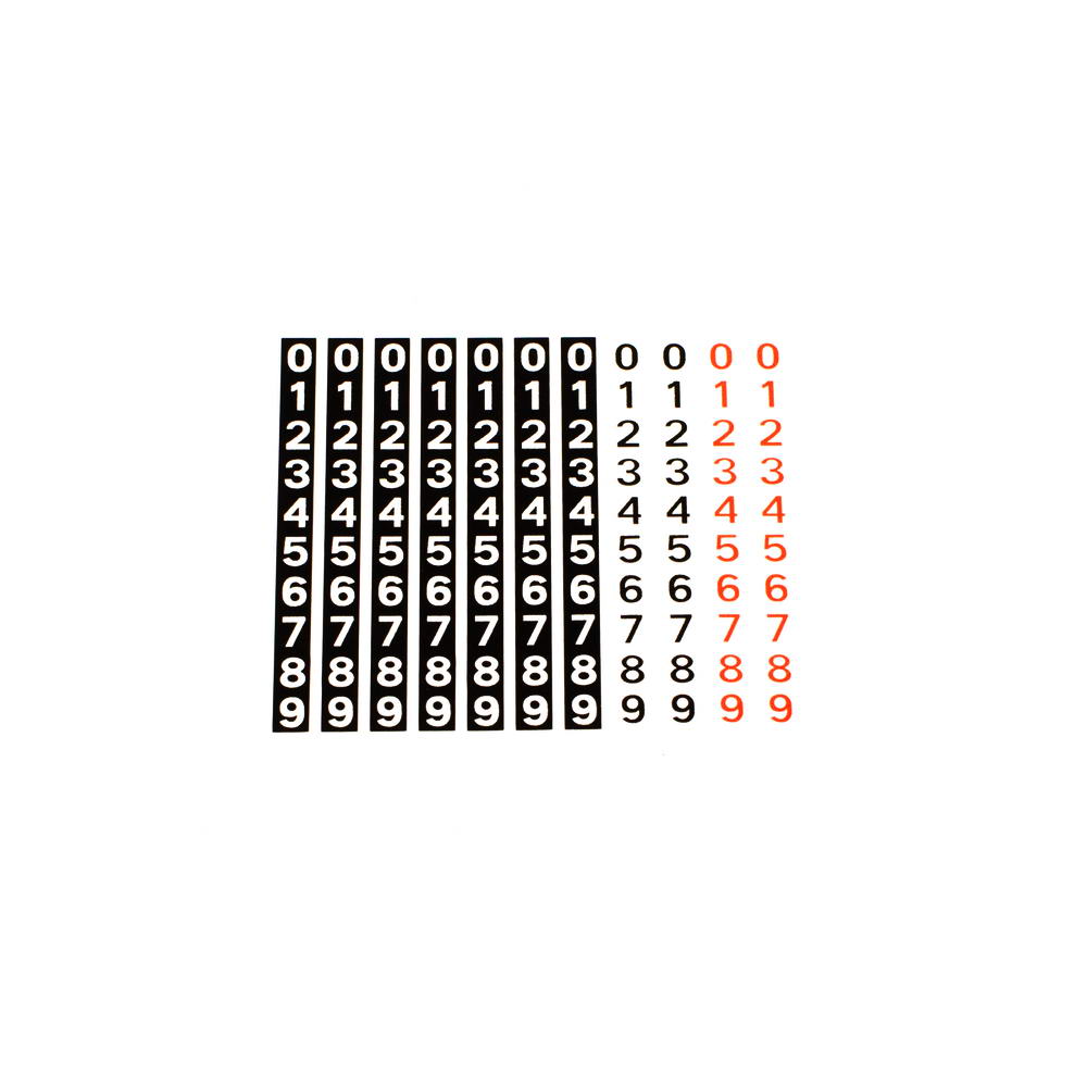 Odometer Numbers Decal Kit, 1969 AMC Javelin, AMX - FREE lower 48 grou ...